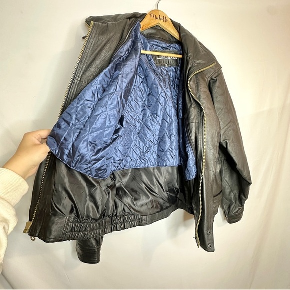 Vintage | Jackets & Coats | Vtg 9s Y2k Gianni Ferrara Bomber Style ...